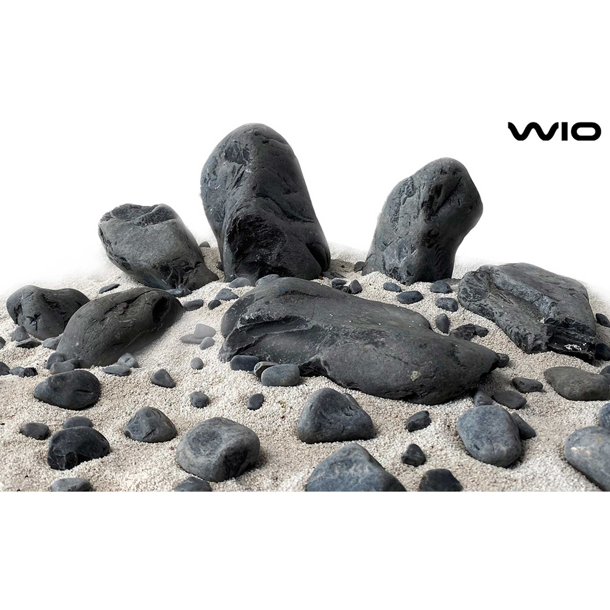 WIOdecor-NanoRocks | Black Venom Nano Boulder | Garnelen-Guemmer