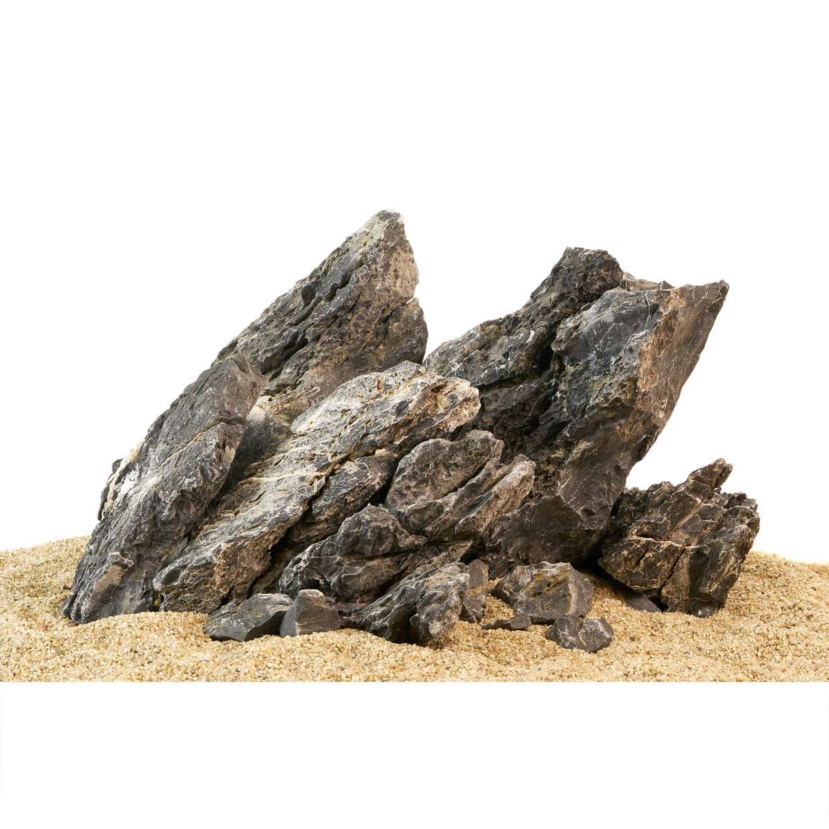 Schwarze Mini Landschaft | Aquascaping Steine | Garnelen-Guemmer